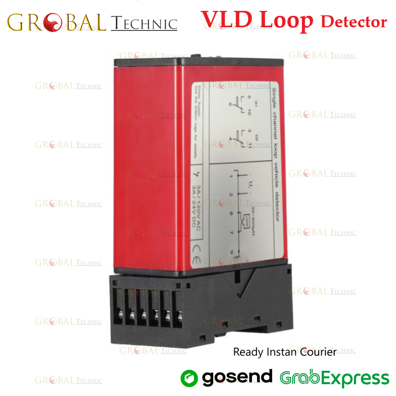 MERAH Vehicle Loop Detector RED 220V VLD Single Channel Sensor Barrier ...