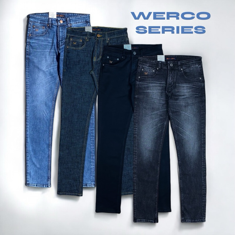 Werco Jeans - Slim Fit Denim Stretch Wrinkle Series - Men's Slim Fit ...
