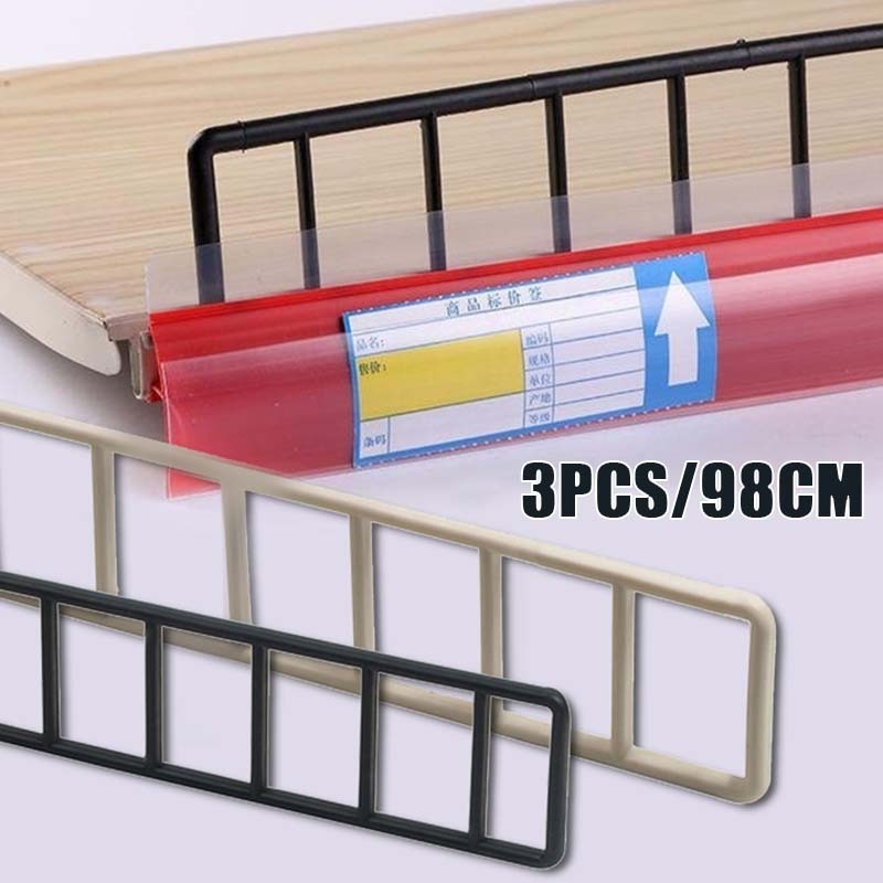 3pcs 98cm Minimarket Shelf Stopper Fence Stopper Shelf Fence Gondola ...