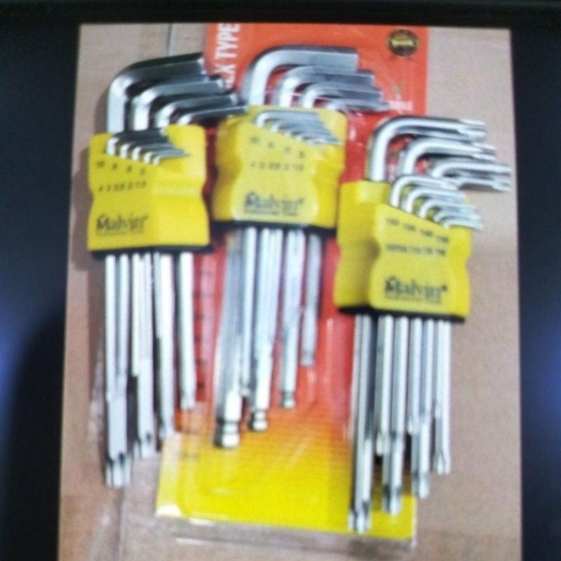 L KEY SET 9 PCS BALLPOINT STAR & COMBINATION | Shopee Philippines