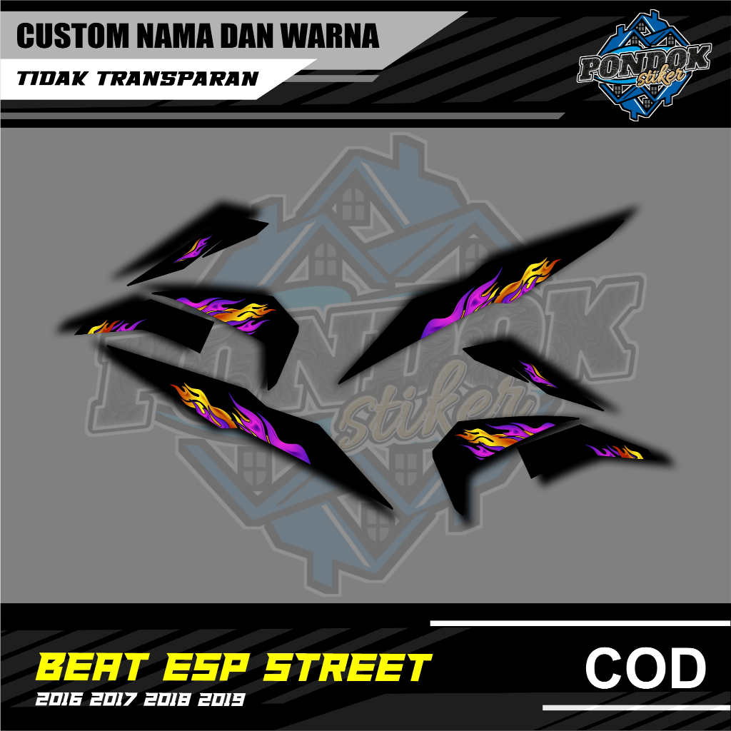 COOL STRIPPING FOR HONDA BEAT ESP STREET 2016 2017 2018 2019 API LIVERY ...