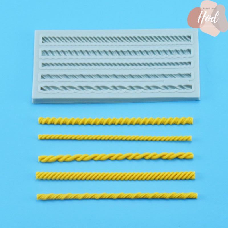 Border Mold Silicone Mold Chain Rope Shape Slap Rope Clay Fondant Mold ...
