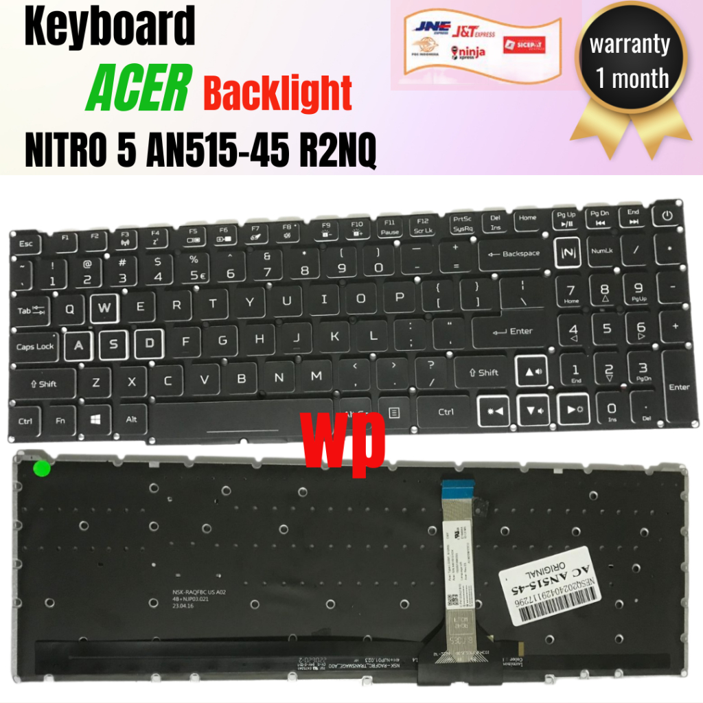 Acer Nitro 5 AN515-57 AN515-45 Black RGB Backlight Laptop Keyboard ...