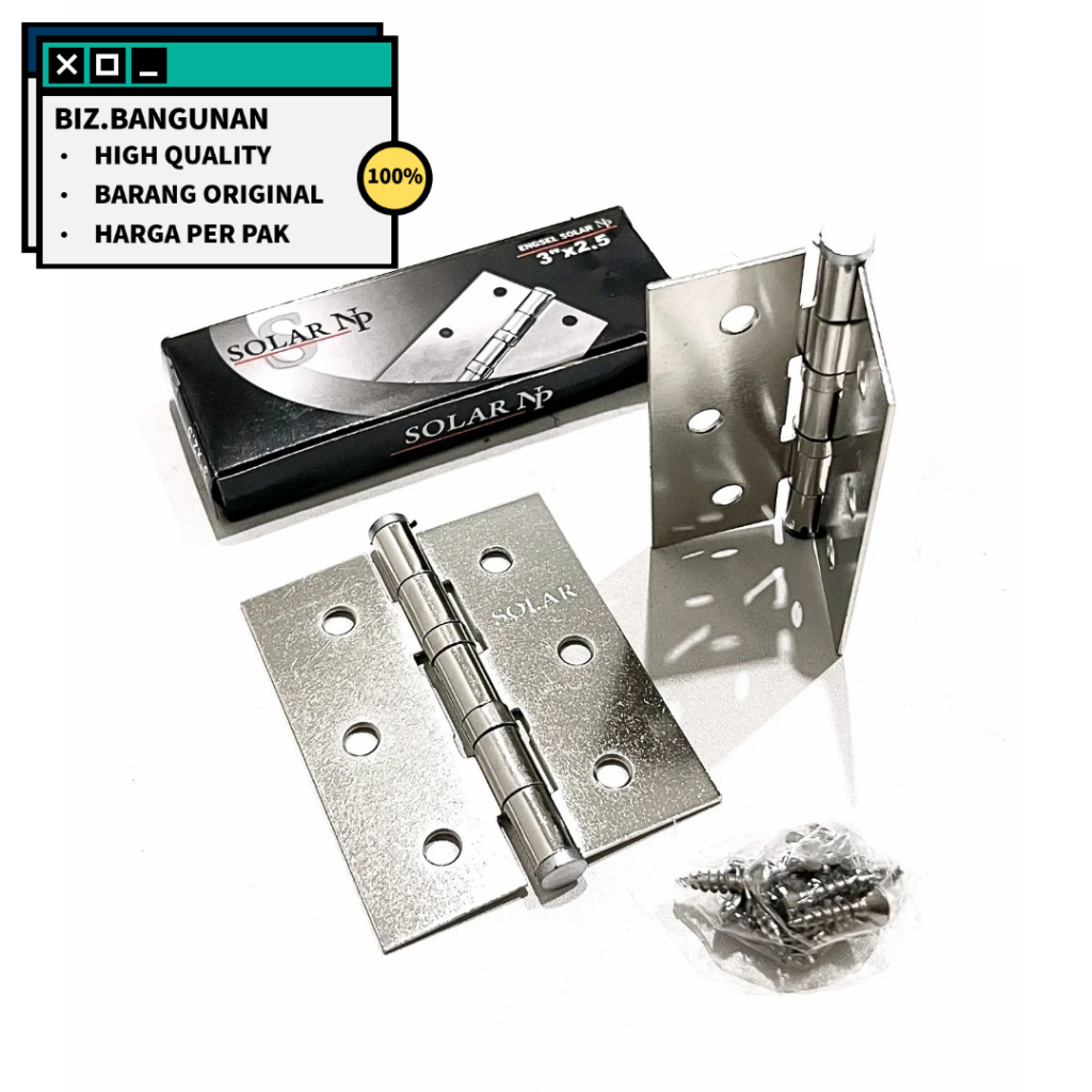 3" INCH SOLAR IRON HINGE - DOOR WINDOW HINGE | Shopee Philippines