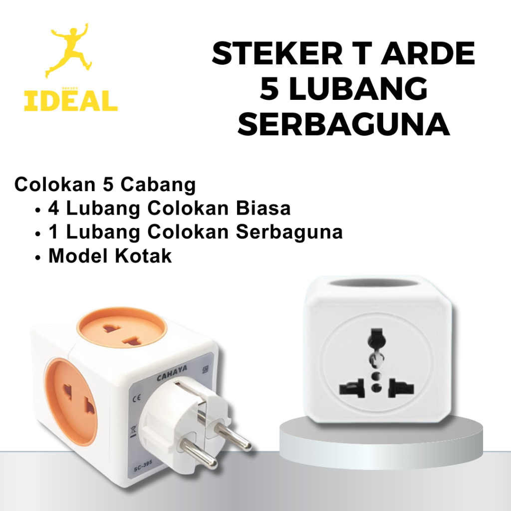 5 Hole Multi-Purpose Grounded T Plug Universal Multi-Purpose 5 Hole Prong Plug Socket | Shopee ...