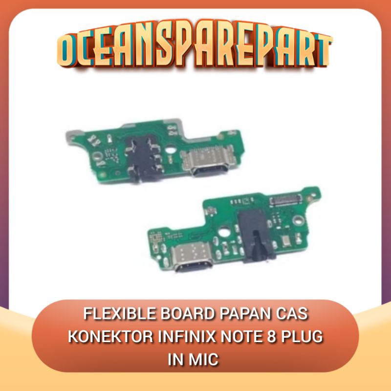 Flexible BOARD ORIGINAL INFINIX NOTE 8 PLUG IN MIC CHARGER CONNECTOR ...
