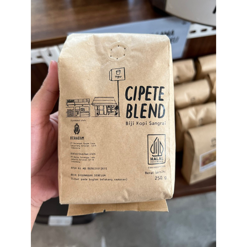 Coffee Shop TUKU Arabica Coffee Beans: Cipete Blend (250 Grams ...