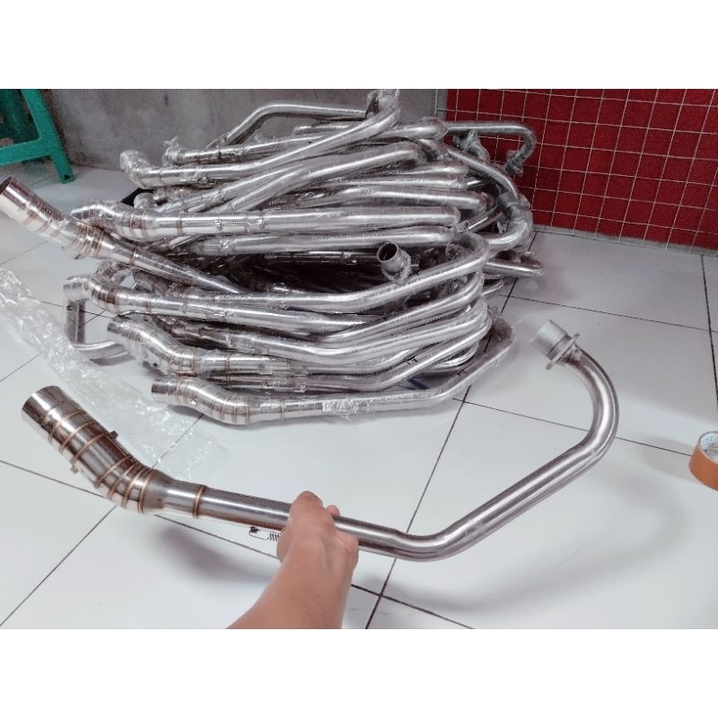 Stainles pipe Exhaust big elbow 51mm for fz 16 sz 150 tfx 150 ytx 125 ...