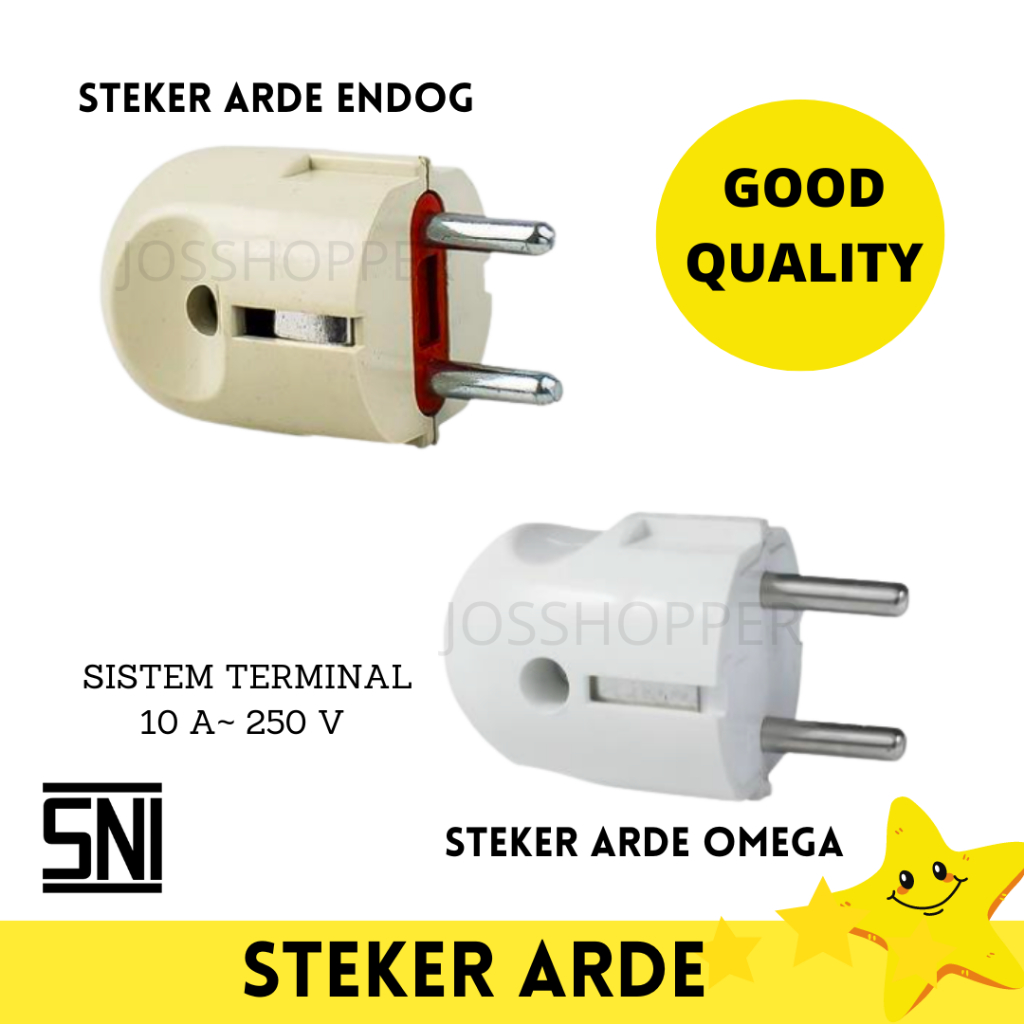 PUTIH Ground Plug Round Ground Plug White Power Plug CREAM TERMINAL ...