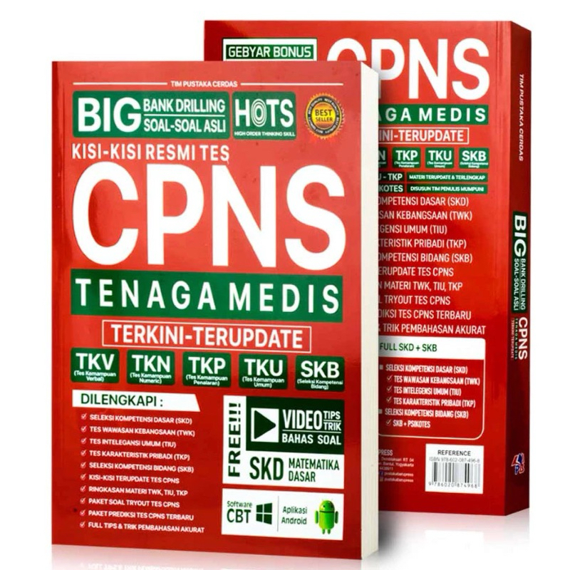 2024 2025 CPNS Test Book for Medical Personnel HOTS Big Bank Drilling ...