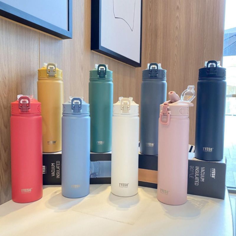 TERMOS TYESO VACUUM INSULATED BOTTLE COLORFUL 600ml/700ml HOT/COLD ...