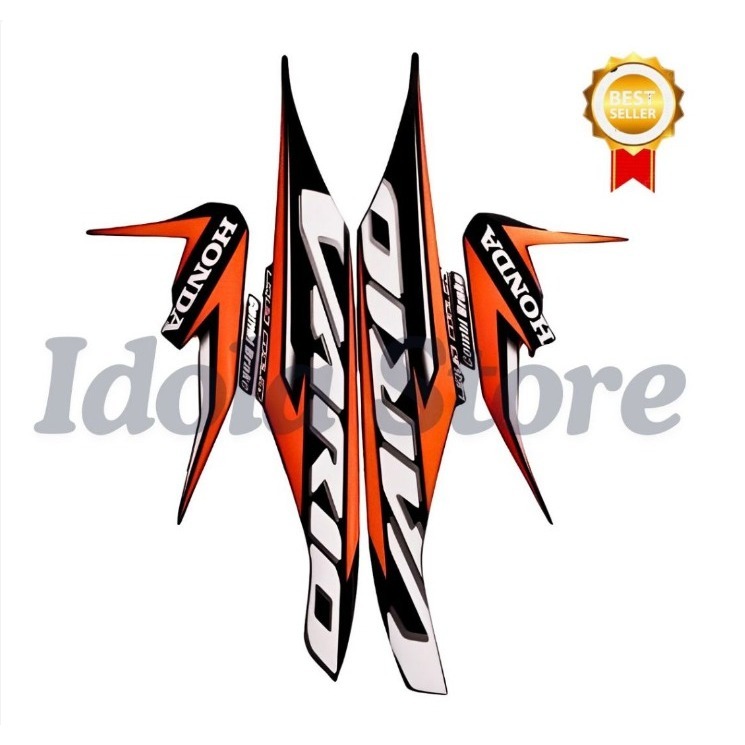 MERAH Honda Vario 125 2020 Striping Sticker Red Orange List of Best ...