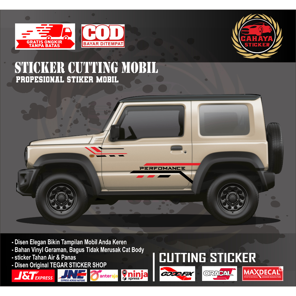 Jimny car sticker, suzuki Jimny car sticker, car trim sticker, car body ...
