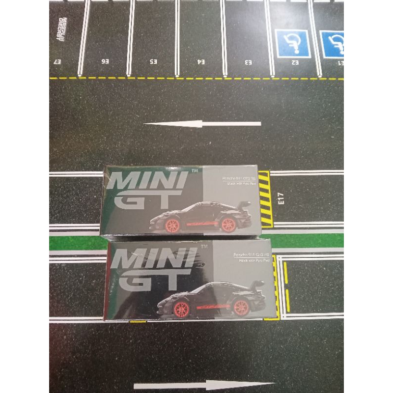 Mini GT Porsche 911 GT3 RS Black-With Phyro Red Seal 681 | Shopee ...