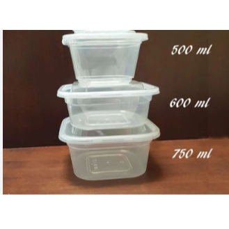 Total DM 500ml|600ml|750ml SQ/Cheapest Square/ Food Container - Slime ...