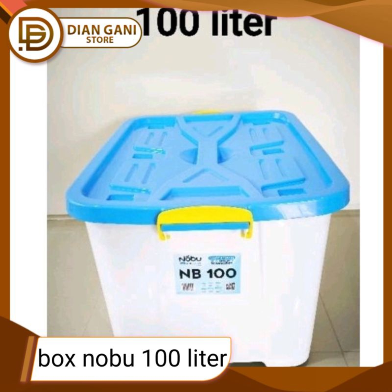 Box Nobu Container 100L milky white, random lid color | Shopee Philippines