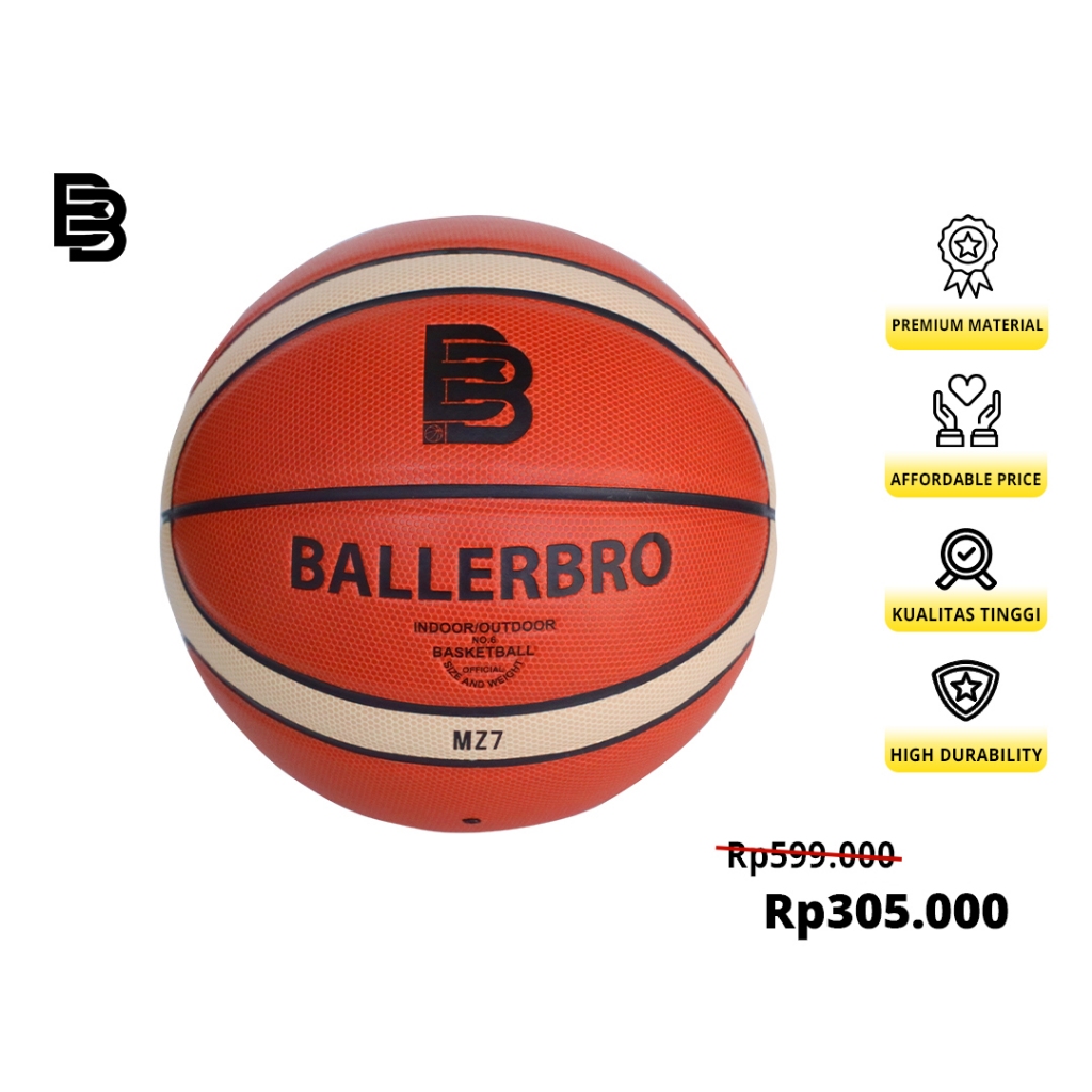 Ballerbro MZ7 Basketball (Leather) | Shopee Philippines