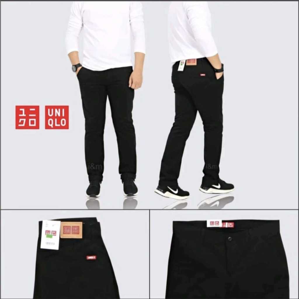 Uniqlo Men's Long Chinos Premium Quality Slim FIt Men's Long Chinos ...