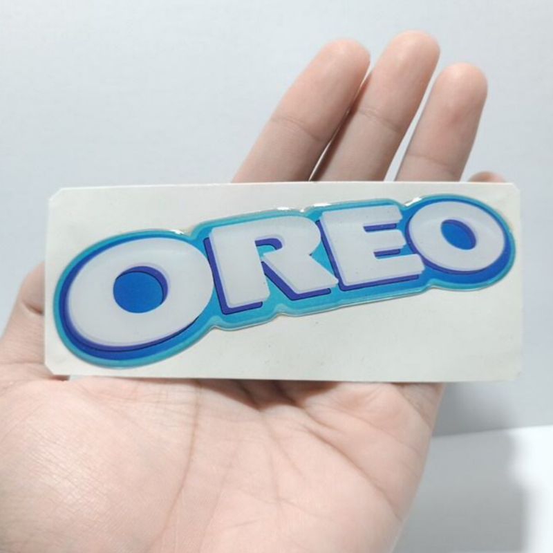 Oreo emblem sticker embossed flexible | Shopee Philippines