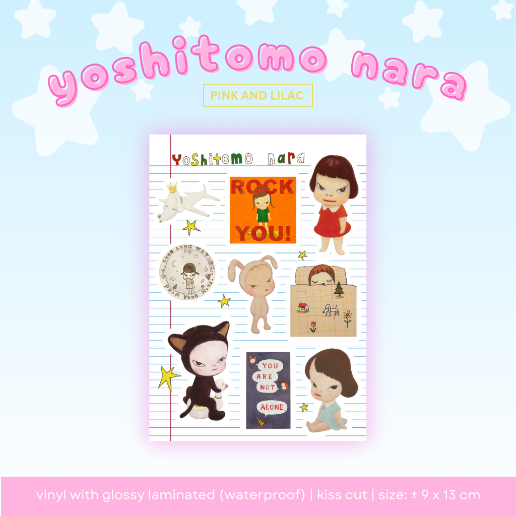 Yoshitomo Nara Sticker Sheet | Waterproof Vinyl Deco Sticker | Shopee ...