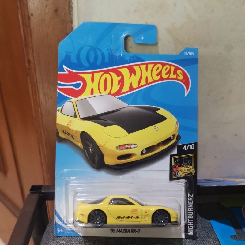 Hot Wheels 95 Mazda RX7 Yellow Nightlightz RX 7 FD FD3S Yellow | Shopee ...