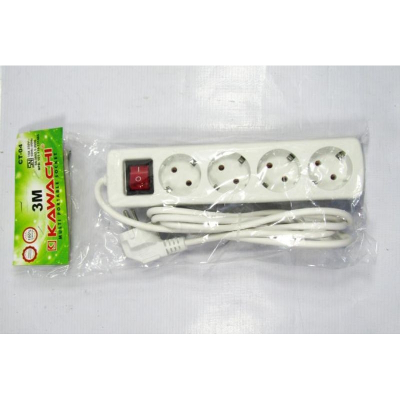 CONTACT STOP + CABLE, 4 HOLES, 3 METERS | Shopee Philippines