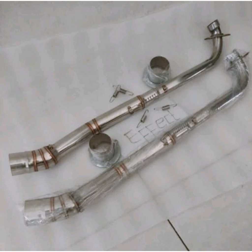 Stainless pipe Big Elbow+Adapter for Wave 125 Wave 110/115/100 Xrm 125 ...