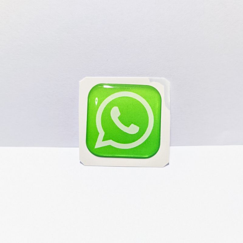 Whatsapp LOGO Emblem sticker Embossed Flexible | Shopee Philippines