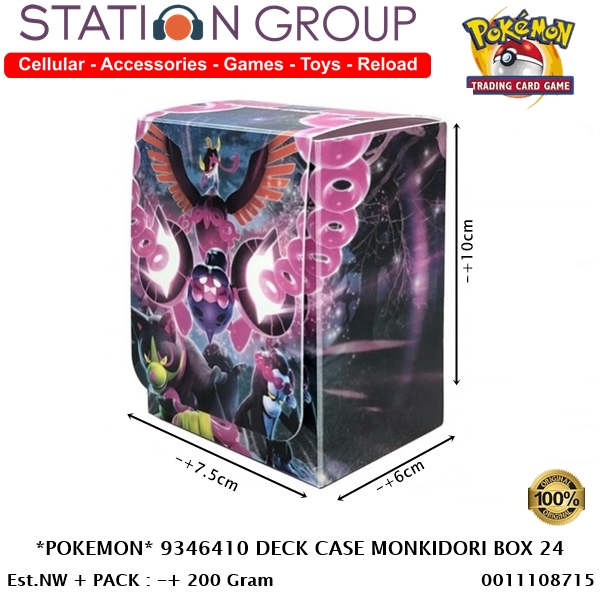 POKEMON 9346410 DECK CASE MONKIDORI BOX 24 | Shopee Philippines