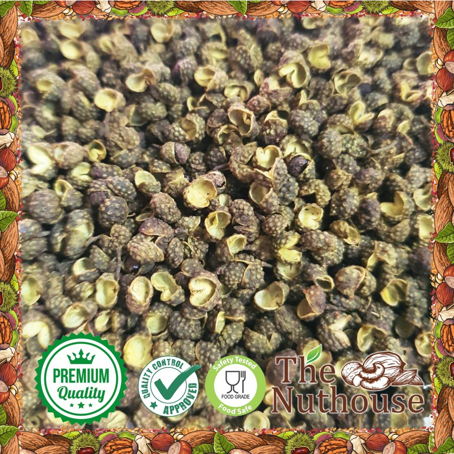 HIJAU 250gr Sichuan Green Pepper/ Mala/ Hua Jiao/ Green Szechuan ...