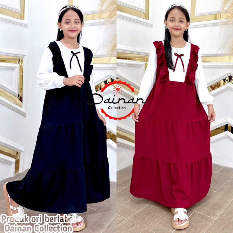 Dainan Children's Gamis Ages 9-11 Years Kringkel Airflow Ruffle ...