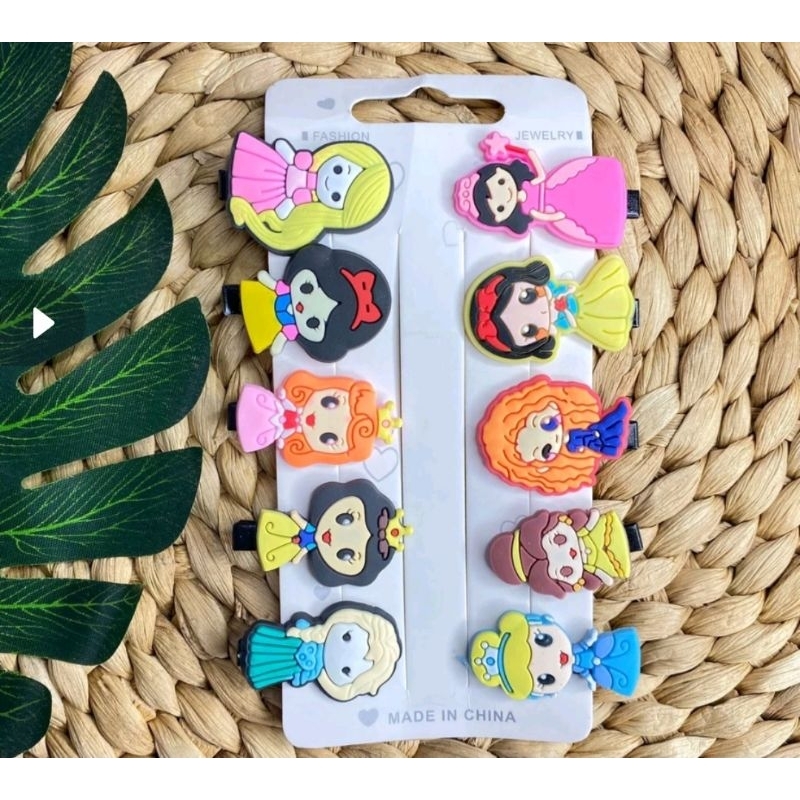 Girls' Hair Clips Hair Pins Cute Character Hair Clips 1 set contains 10 ...