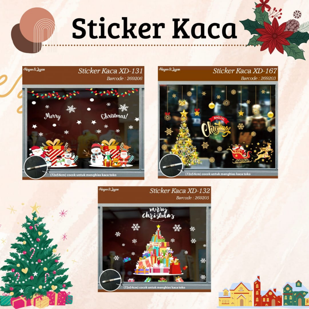 Decorative Glass Stickers - motif (72x54cm) | Shopee Philippines