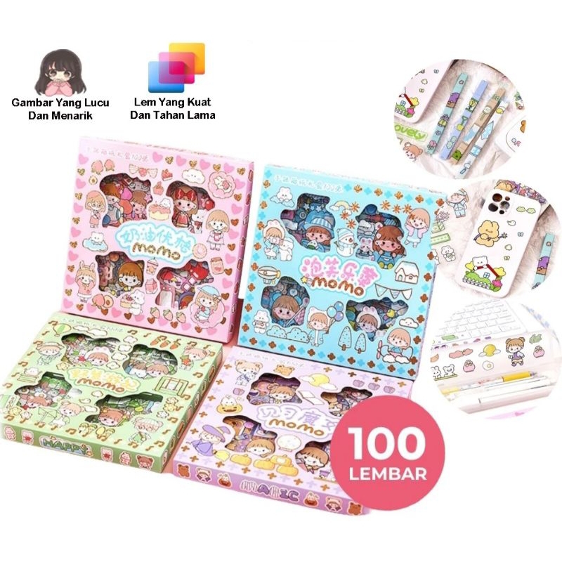 100 Sheet Momo Stickers | Shopee Philippines