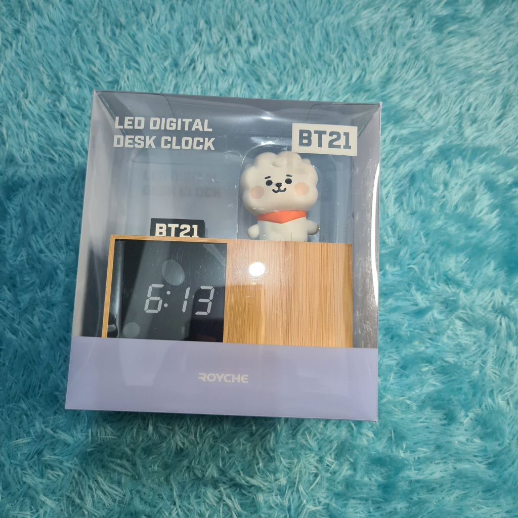 Led Digital Desk Clock RJ BT21 BTS Official Merchandise LED Light Desk ...
