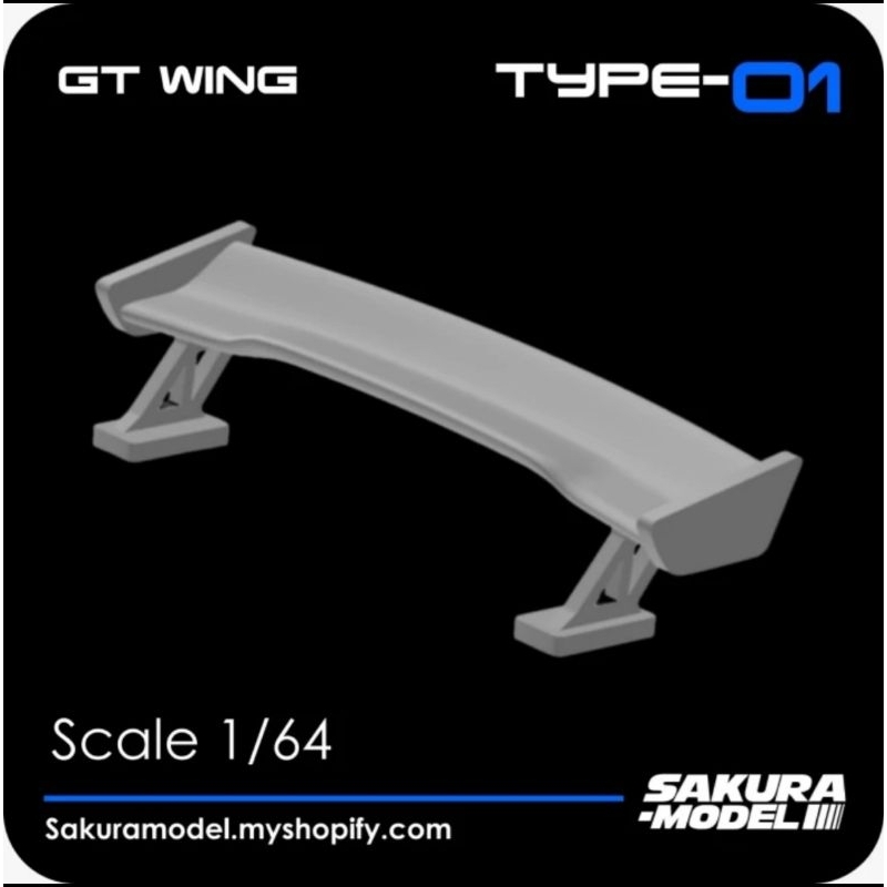 Sakura Model Accessories Diecast 1:64 Spoiler Voltex include decal ...