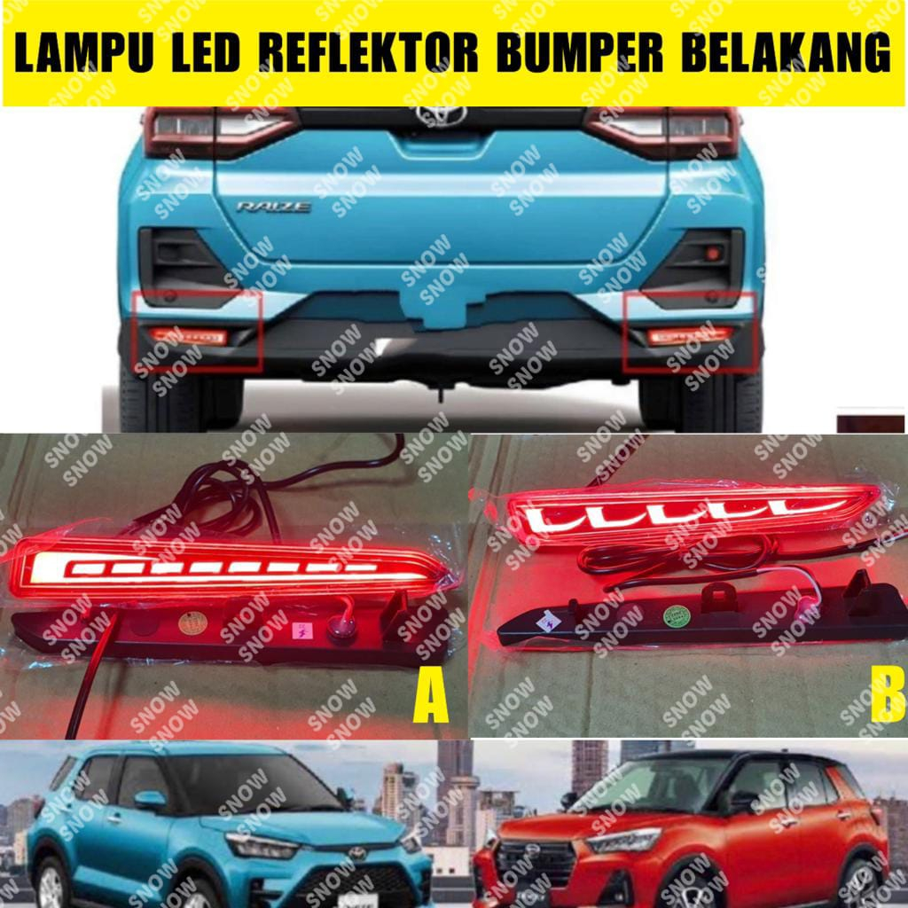 Raize Rocky 2022 2023 2024 LED Rear Bumper Reflector Light | Shopee ...