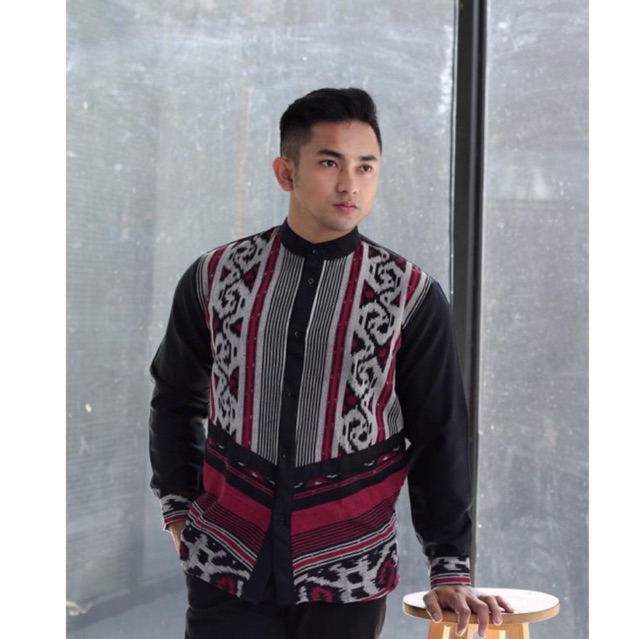 KEMEJA Best Selling!!-Farkhan Shirt Original Songket Woven Shirt Jepara Toraja Eid Clothing HEM ...