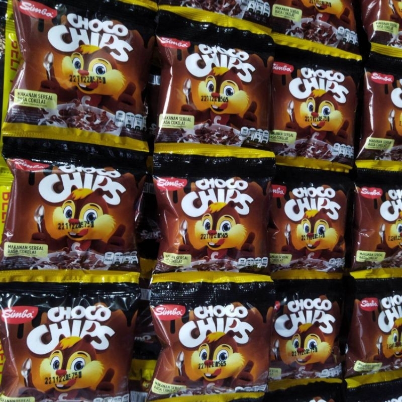 Simba Choco Chips 1 Renteng Contains 10pcs @10g @12g Chocolate Flavored ...