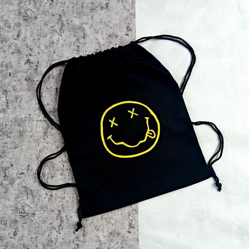 Totebag (Use Zipper)/Zipper Drawstring Backpack NIRVANA fashion bag ...