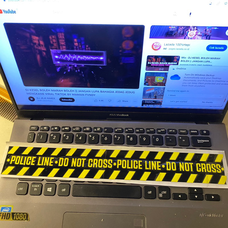 Sticker cutting police line cross sticker cutting not printing Ink ...