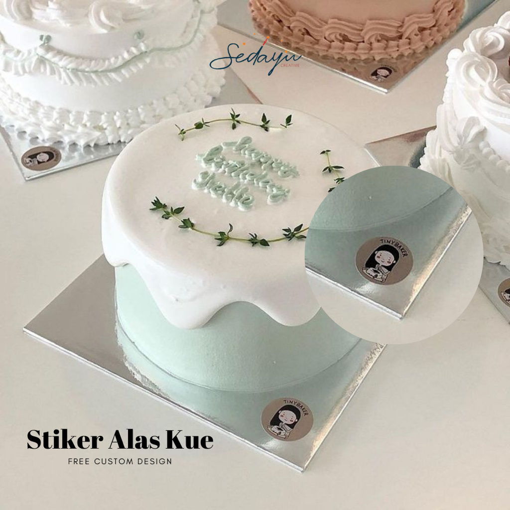 Cake Sticker | Cake Mat Sticker | Cake Box Label Sticker | Cake Box ...