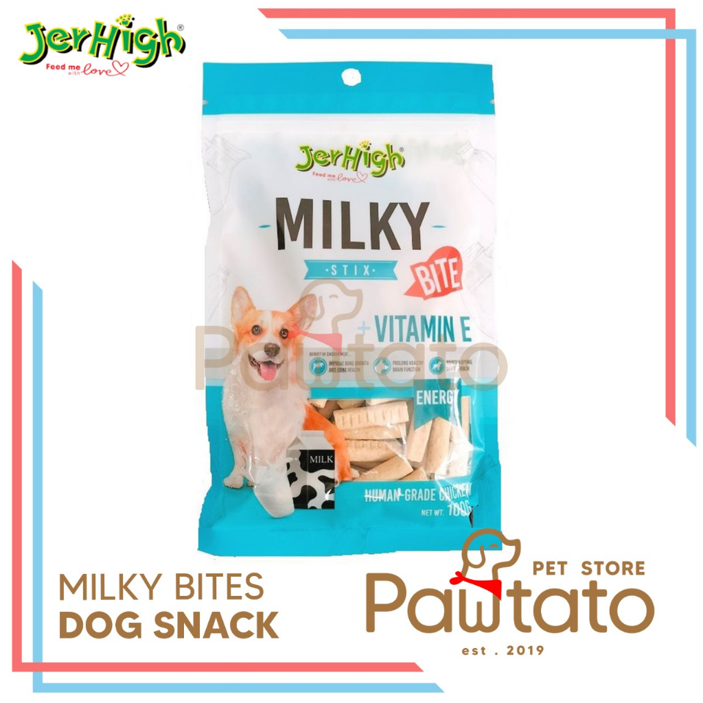 Jerhigh Dog Snacks Milky Bites Children's Milk Puppy Dog Treat Small ...