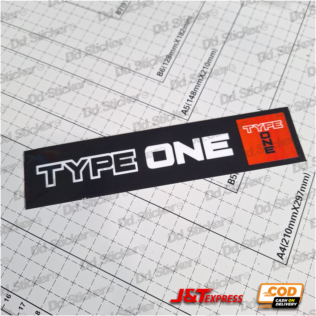 Jdm type one long sticker | Shopee Philippines