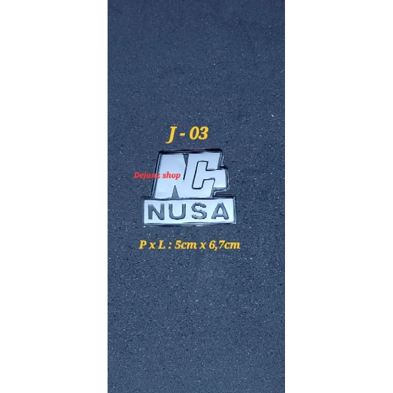 Emblem Logo Symbol Sticker Writing NCH Nusa Kotak Kijang | Shopee ...