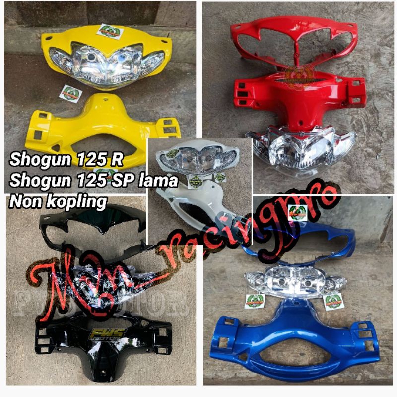 MERAH Front and rear acupressure shell plus reflector SUZUKI SHOGUN 125 ...