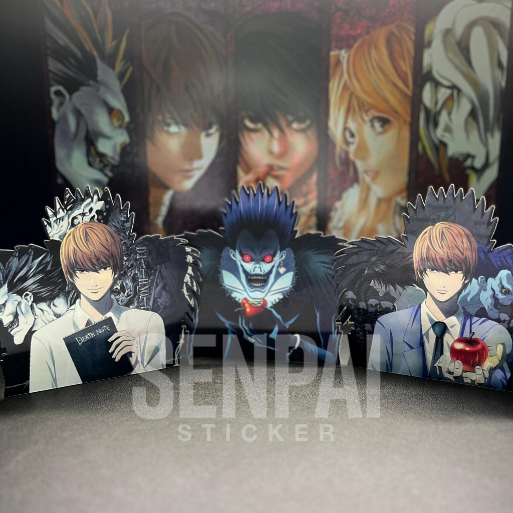Death Note SENPAI STICKER STICKER 3D Anime TER | L Light Yagami ...