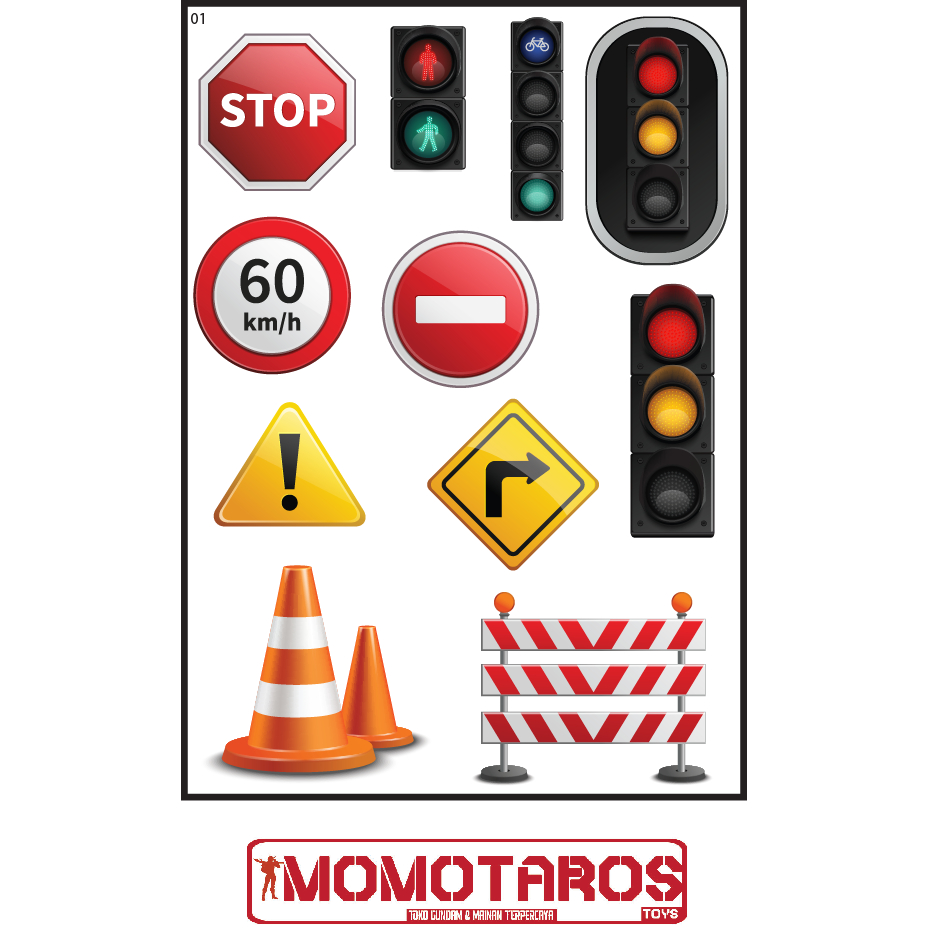 Traffic Signs transparent waterproof Sticker 1 pc | Shopee Philippines