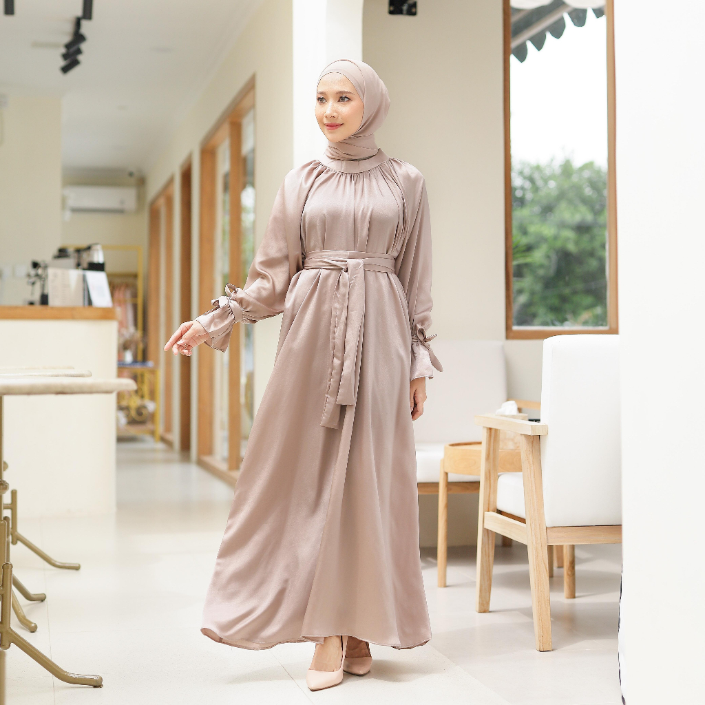 Nadiraa Hijab Ozora Dress Cavali Silk/ XS-XL | Shopee Philippines
