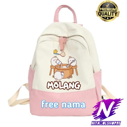 Molang backpack molang Children's backpack | Shopee Philippines